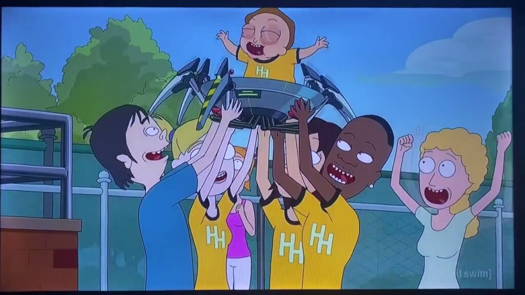Rick and Morty-Kuato Morty playing on the school Frolf Team(Clip) | Frolf